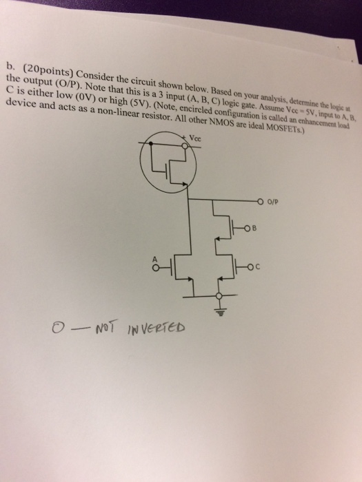 Solved Consider The Circuit Shown Below Based On Your 