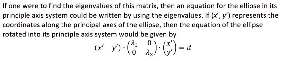 Solved Consider an ellipse defined by the equation 5x 4xy | Chegg.com