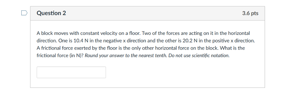 Solved A block moves with constant velocity on a floor. Two | Chegg.com