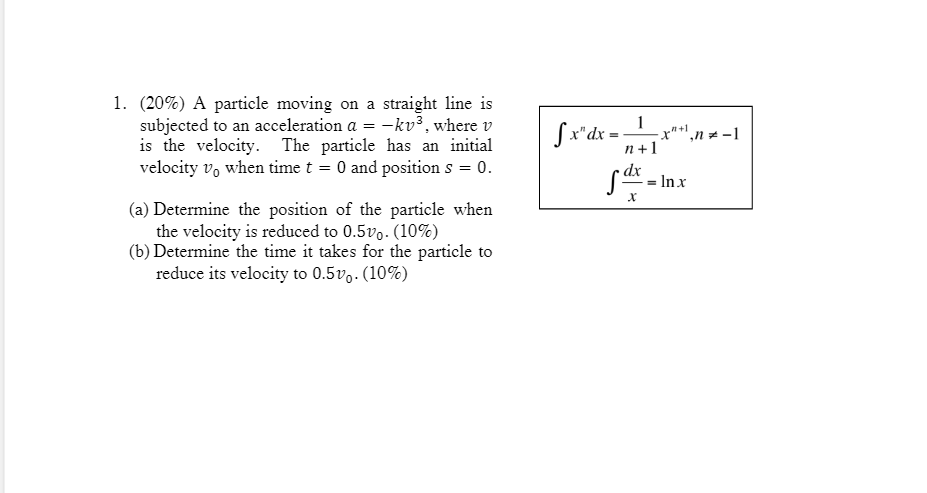 Solved A particle moving on a straight line is subjected to | Chegg.com