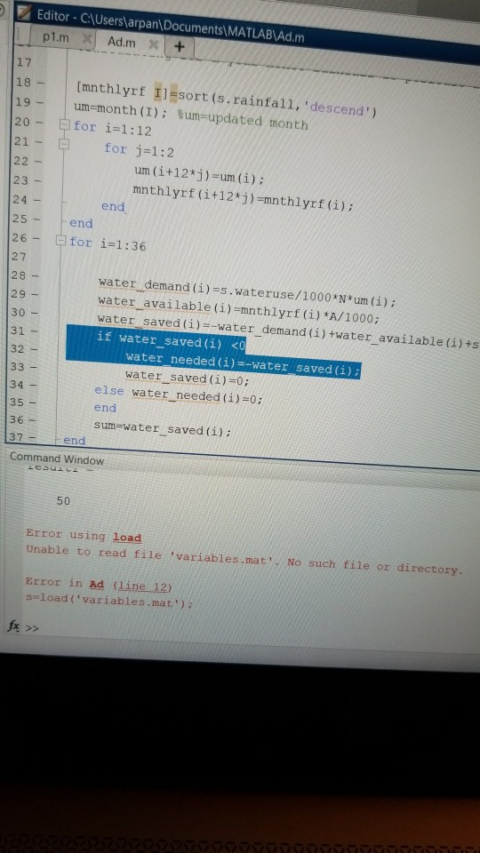 Solved LAB 【 Editor-CAUsersarpan,DocumentsYMATLABAd.rm | Chegg.com