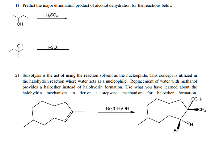 Solved Predict the major elimination product of alcohol | Chegg.com