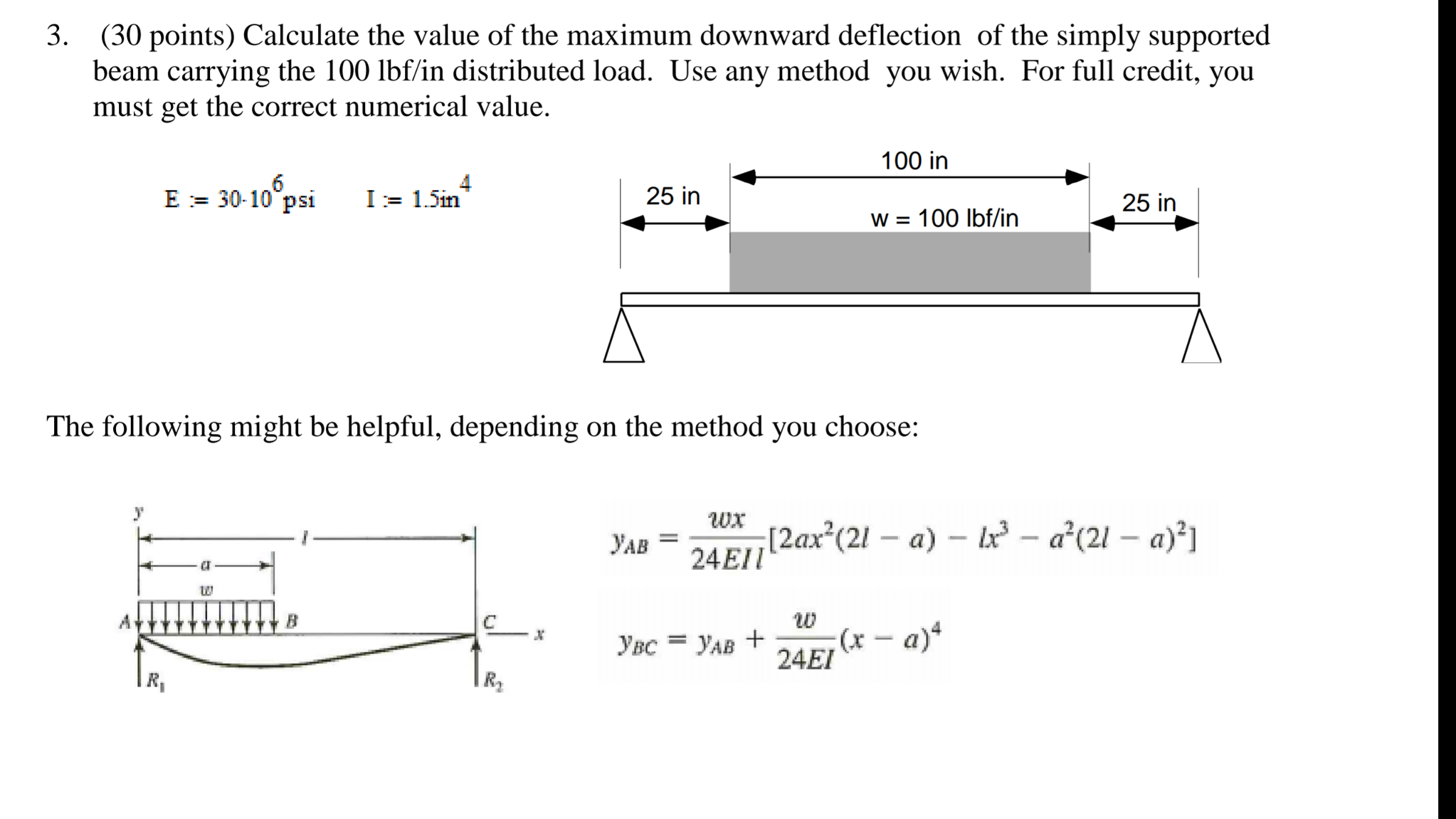 Calculate the value of the maximum downward | Chegg.com