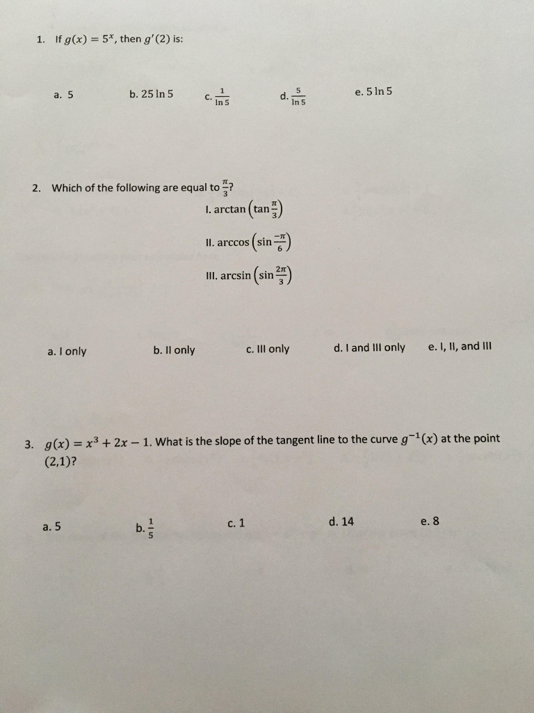 Solved CALCULUS HELP I have to complete these problems as a | Chegg.com