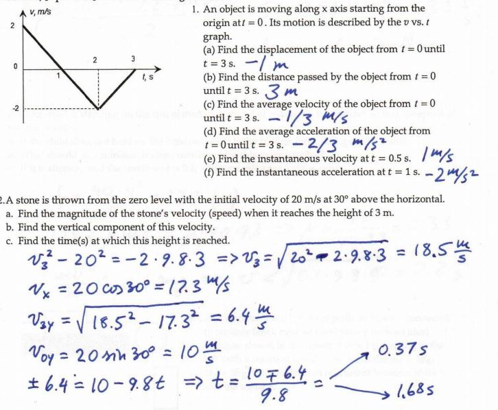 Solved An object is moving along x axis starting from the | Chegg.com