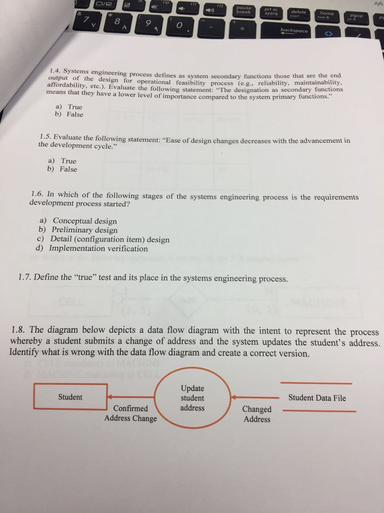 Solved plyly sysr pgup 7 8 9 1.4. Systems engineering | Chegg.com