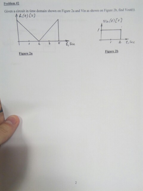 Solved Problem #2 Given a circuit in time domain shown on | Chegg.com