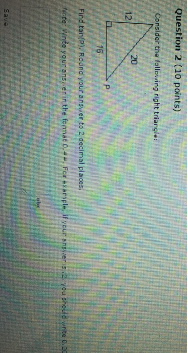 Solved Consider the following right triangle: Find tan(P). | Chegg.com