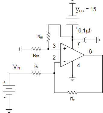 Solved 1)Design a single supply-inverting amplifier with an | Chegg.com