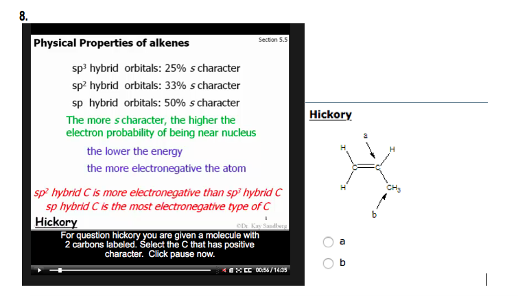 Solved Section 5.5 Physical Properties of alkenes sp3 hybrid | Chegg.com