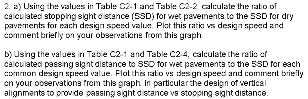 Solved 2. a) Using the values in Table C2-1 and Table C2-2, | Chegg.com