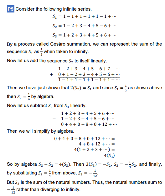 Solved P5 Consider the following infinite series S1 = | Chegg.com