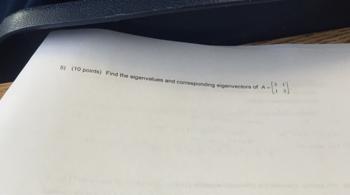 Solved Find the eigenvalues and corresponding eigenvectors | Chegg.com