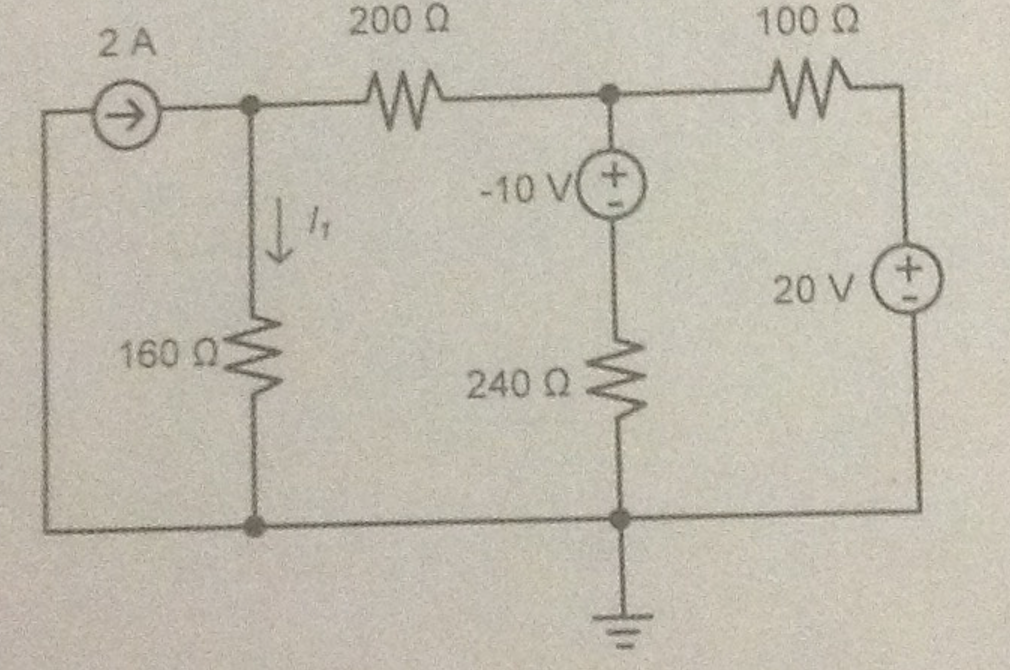 Solved Use superposition to calculate current I1 in the | Chegg.com Solved Use superposition to calculate current I1 in the | Chegg.com