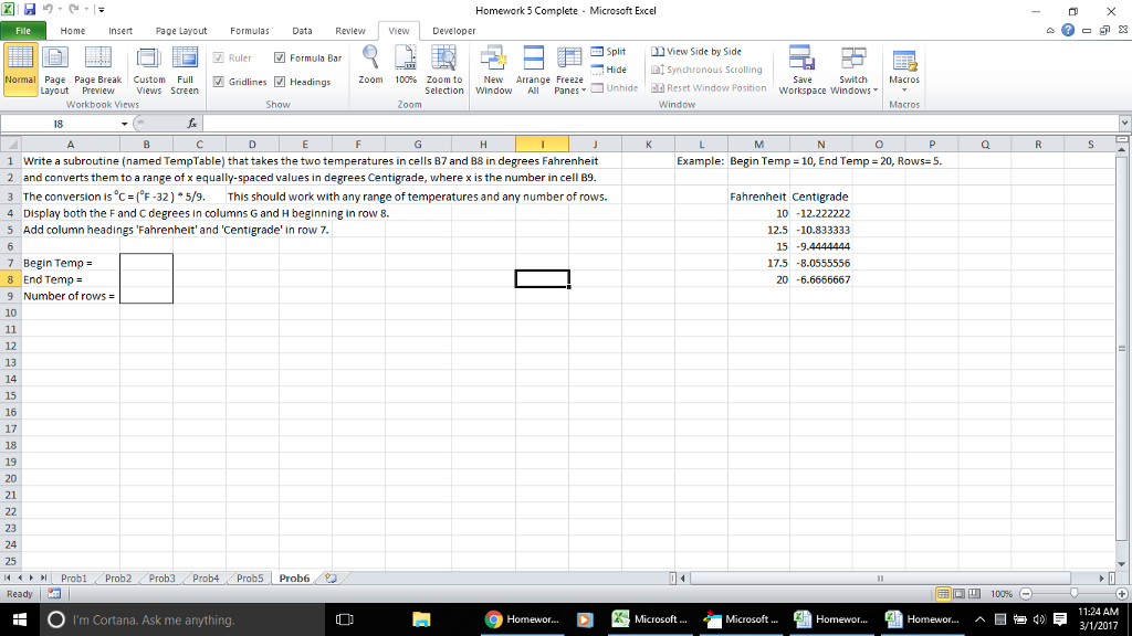 Home Complete Microsoft Excel Home Insert Page Layout | Chegg.com