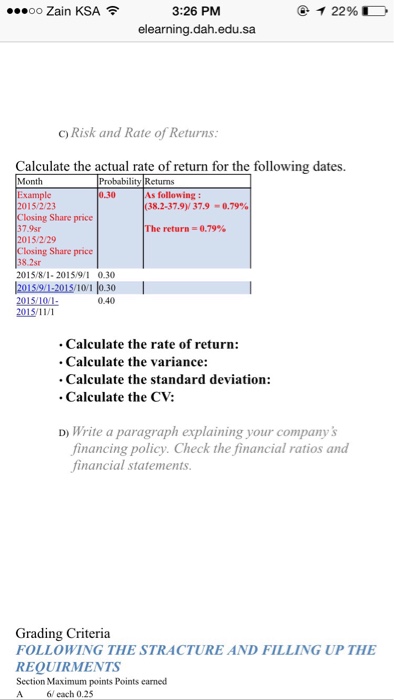 Calculate The Actual Rate Of Return For The Following
