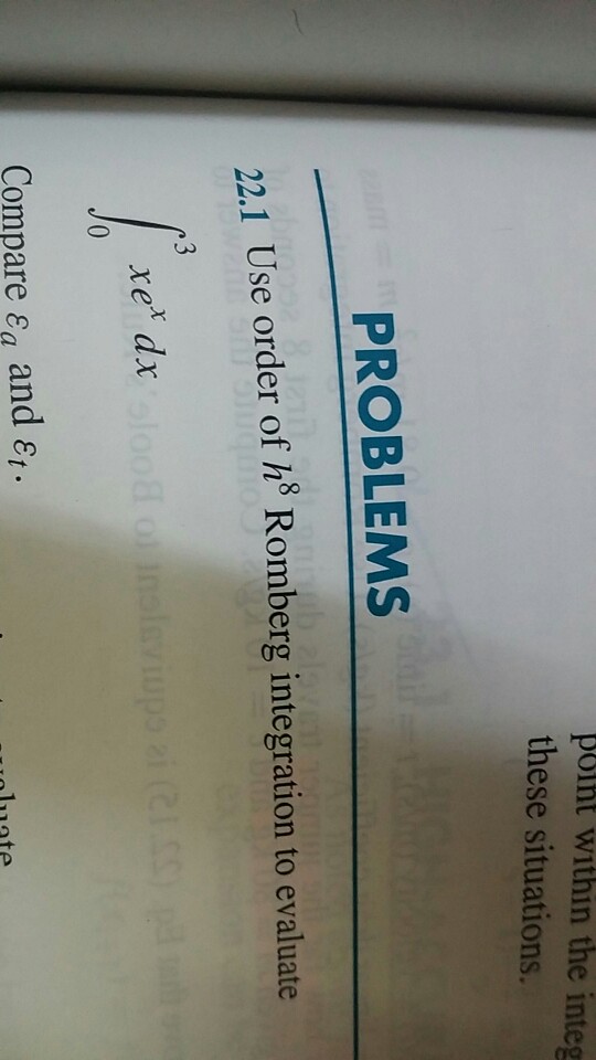 Solved polht within the integ these situations. PROBLEMS | Chegg.com