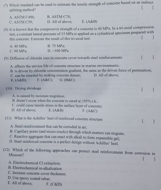 Civil engineering Archive | May 02 2018 | Chegg.com