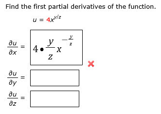 Solved Find the first partial derivatives of the function. | Chegg.com