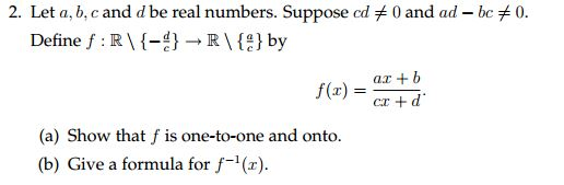 Solved Let a, b, c and d be real numbers. Suppose cd = 0 and | Chegg.com