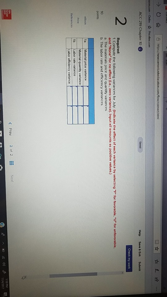 Solved I Start (--> O 숲 |凸https:/ Onln ☆ ACC 219 Chapter 10 | Chegg.com