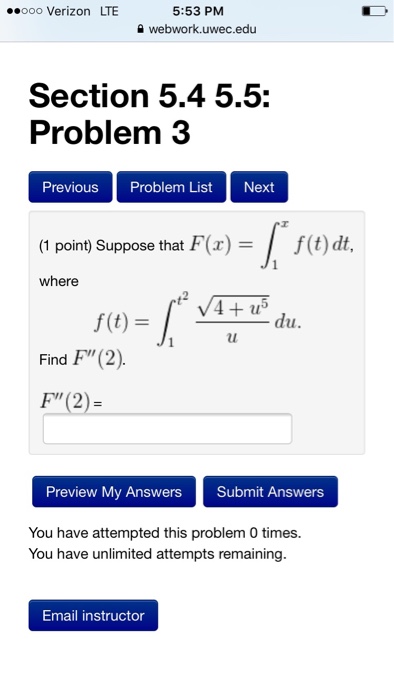 Solved Suppose that F(x) = integral_1^x f(t) dt, where f(t) | Chegg.com