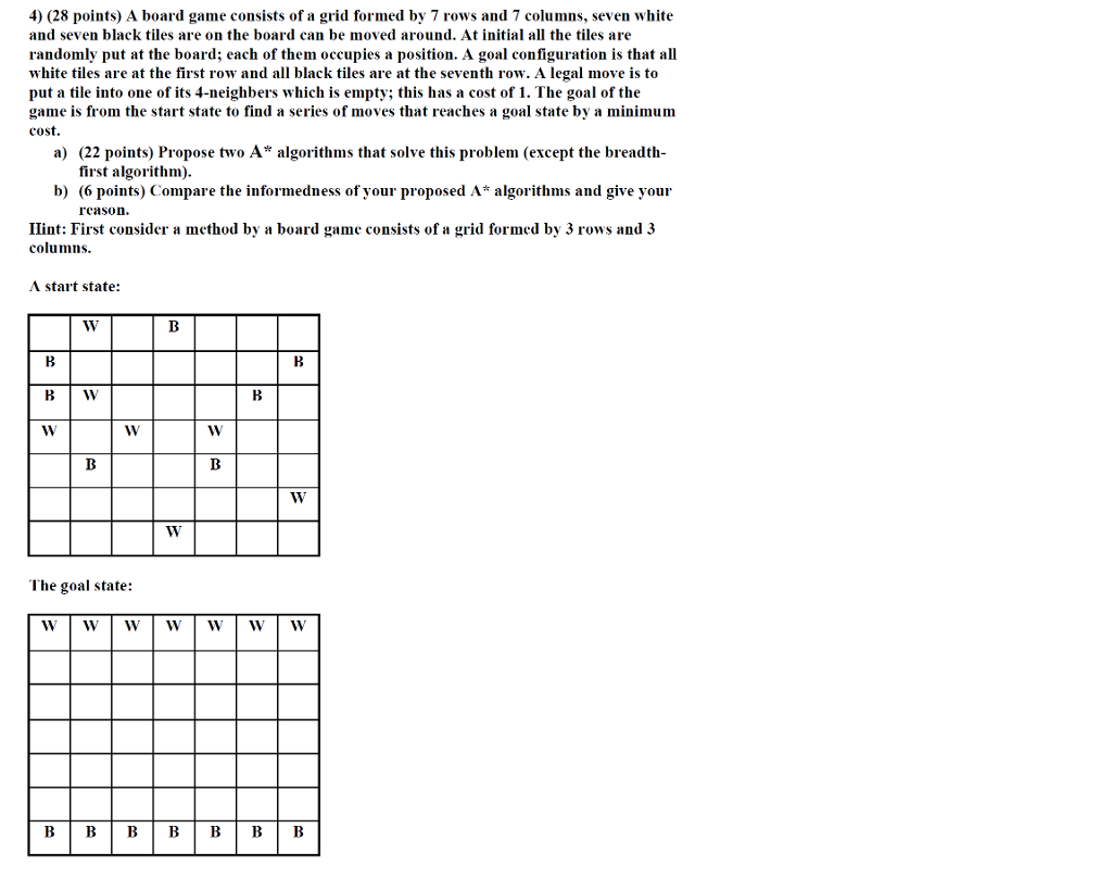 A board game consists of a grid formed by 7 rows and | Chegg.com