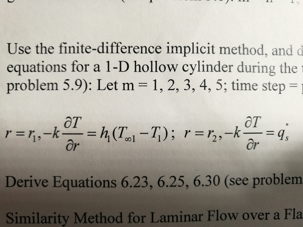 use the finite difference implicit method and derive | Chegg.com