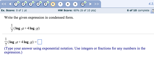 Solved Write the given expression in condensed form. | Chegg.com