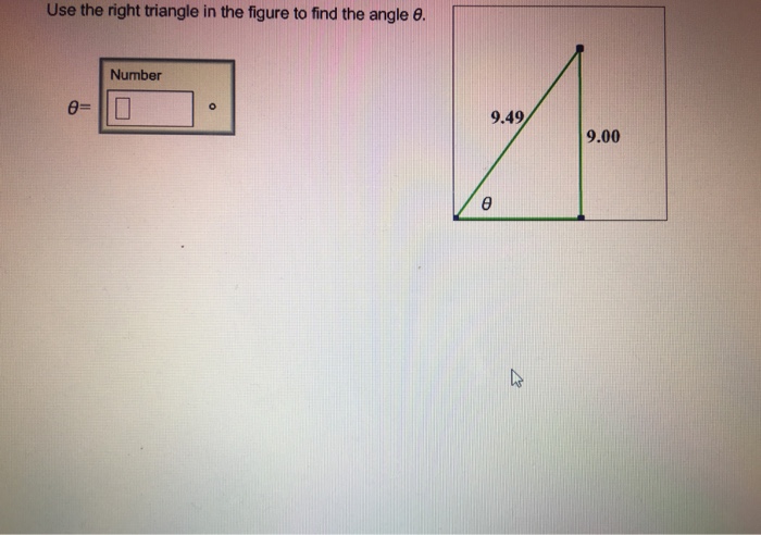 Solved use the right triangle in the figure to find the | Chegg.com