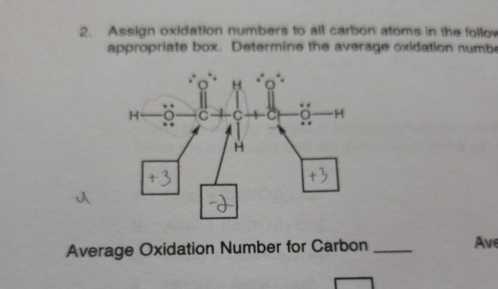 Solved 2. Assign oxidation numbers to all carbon atfoms in | Chegg.com