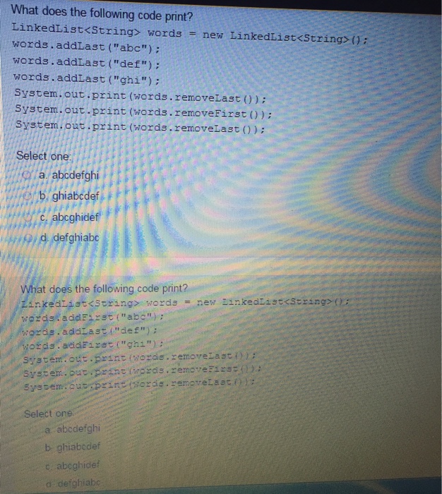 Solved Which Java Package Contains The Linked Ist Class 1680