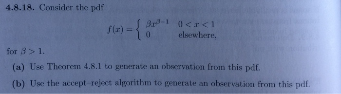 Solved Inverse CDF random sampling. How to compute by hand ? | Chegg.com