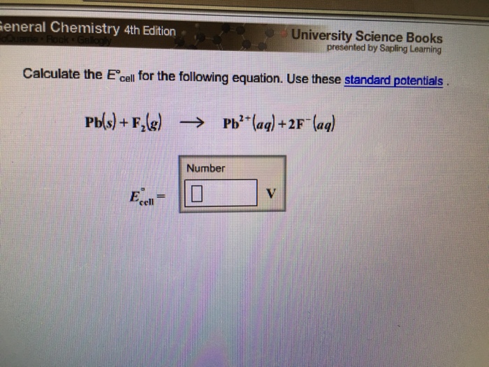 Solved Calculate The E Degree Cell For The Following