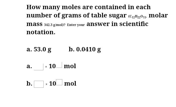 Solved How many moles are contained in each number of grams | Chegg.com