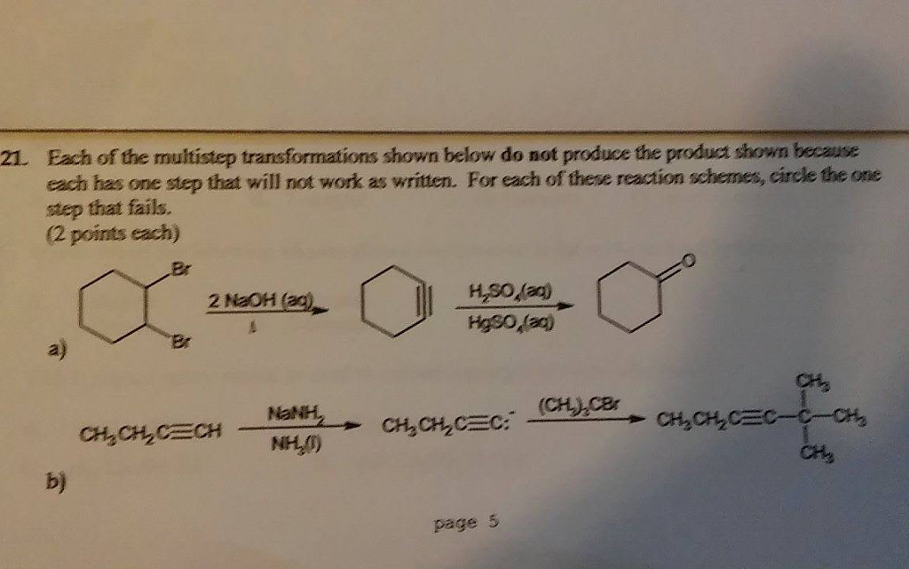 Solved Each of the multistep transformations shown below do | Chegg.com