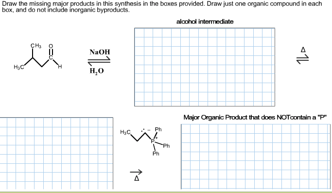 Solved Draw the missing major products in this synthesis in | Chegg.com