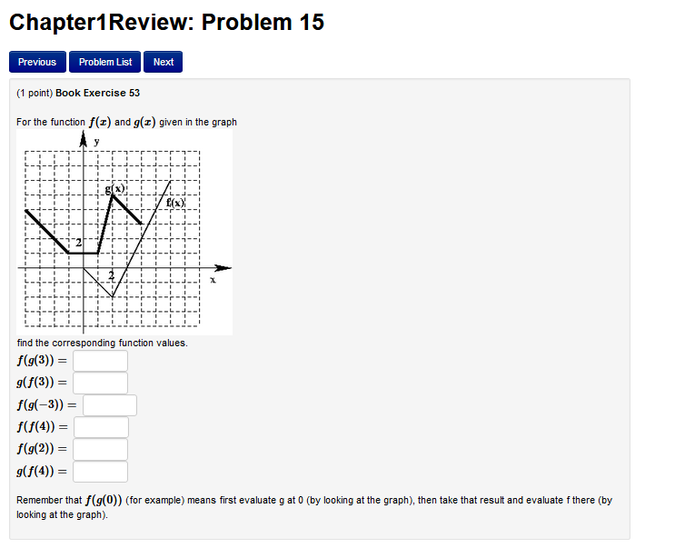 Solved For the function f(x) and g(x) given in the graph | Chegg.com
