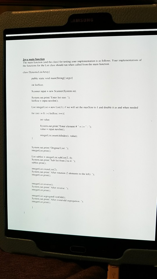 Solved Consider the implementation of the List class using | Chegg.com