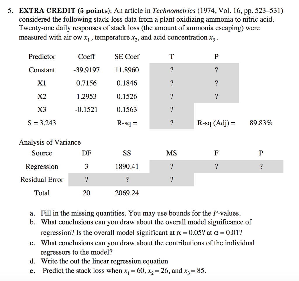 Solved 5. EXTRA CREDIT (5 points): An article in | Chegg.com Solved 5. EXTRA CREDIT (5 points): An article in | Chegg.com