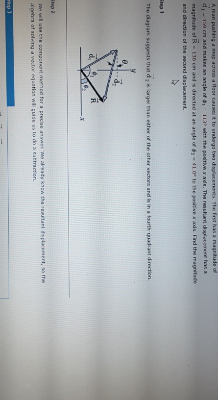 Solved A man pushing a mop across a floor causes it to | Chegg.com