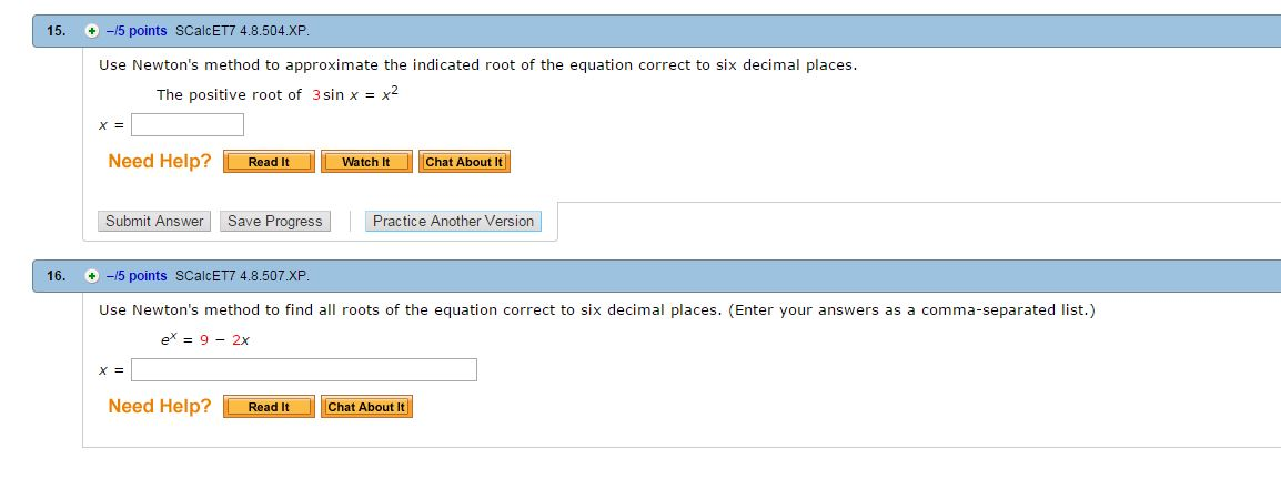 Solved Use Newtons Method To Approximate The Indicated Root