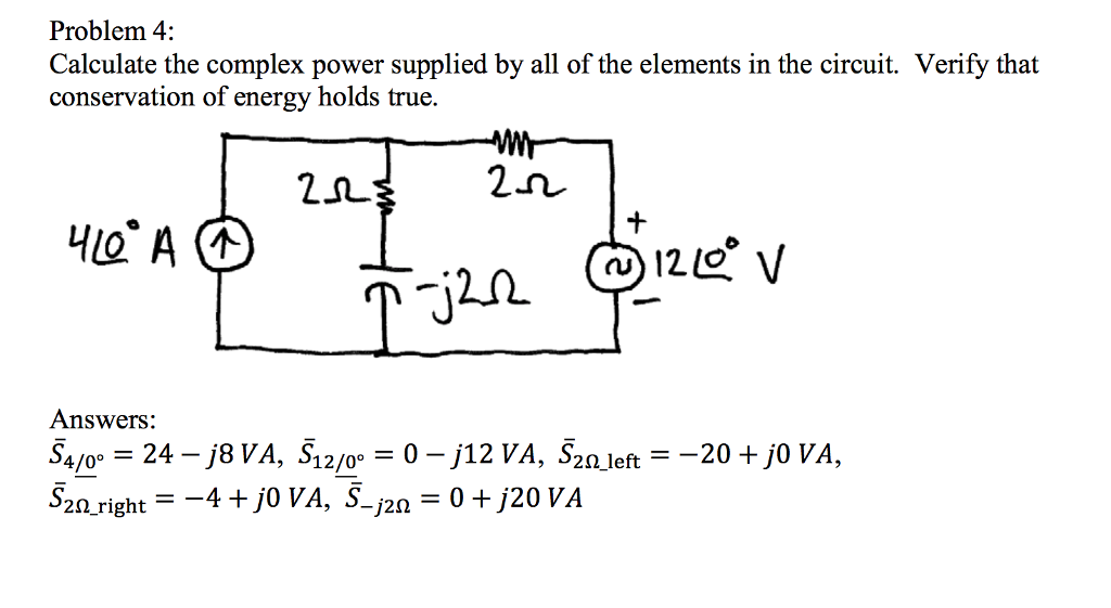 Solved Calculate the complex power supplied by all of the | Chegg.com