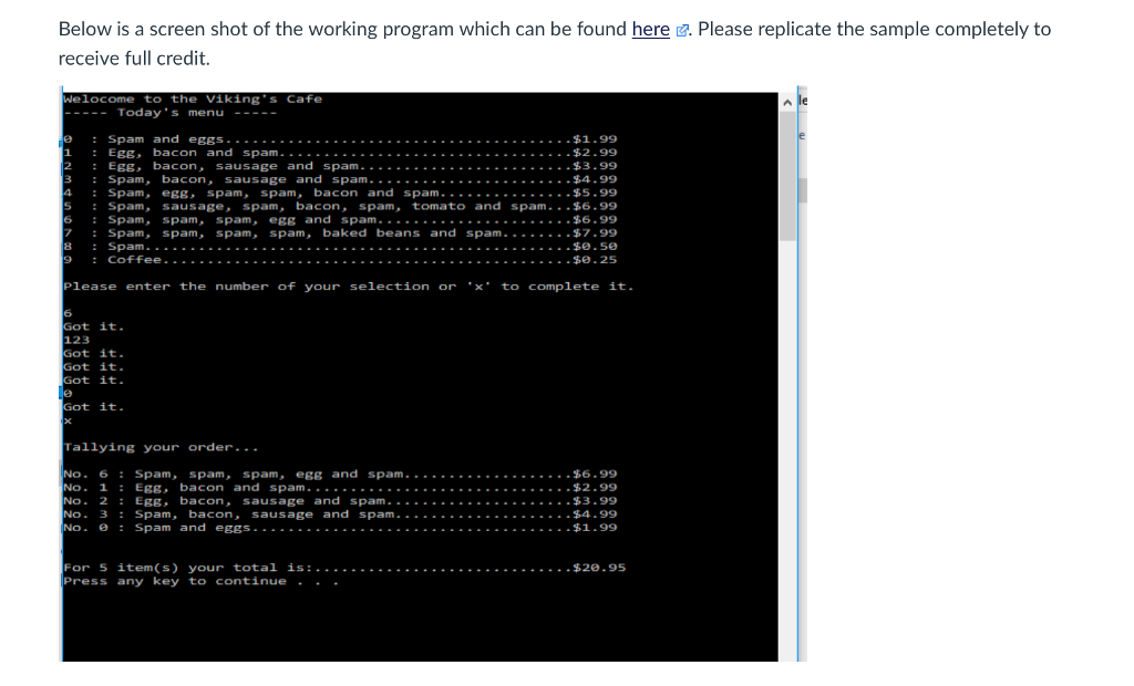 Solved C++ Assignment breakfast.dat.txt is a txt file | Chegg.com
