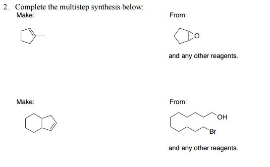 Solved Complete the multistep synthesis below Make: | Chegg.com