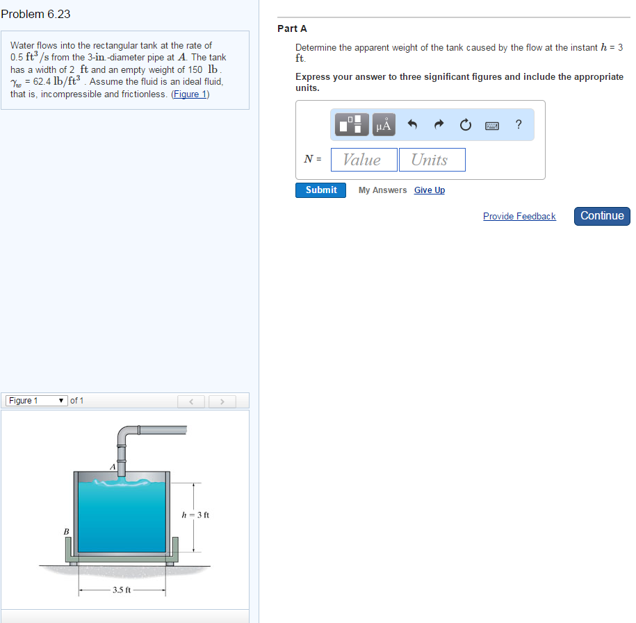Solved Water flows into the rectangular tank at the rate of | Chegg.com