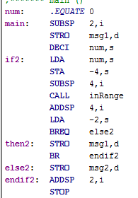 Solved Convert the following into Pep/8 Assembler: #include | Chegg.com