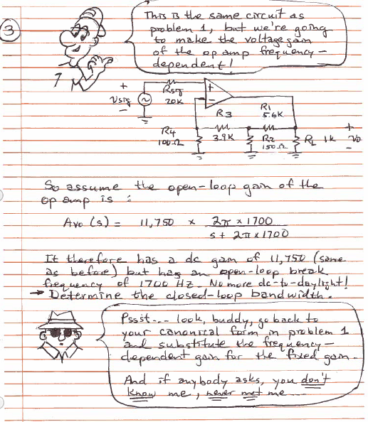 Solved I did an analysis of the old BIT op amp used in EENG | Chegg.com