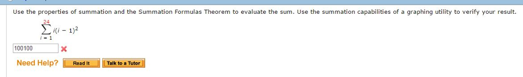 Solved Use the properties of summation and the Summation | Chegg.com Solved Use the properties of summation and the Summation | Chegg.com
