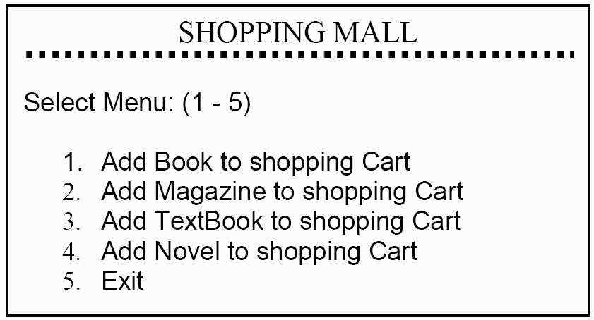 Solved Write a Java program that simulates a simple online | Chegg.com
